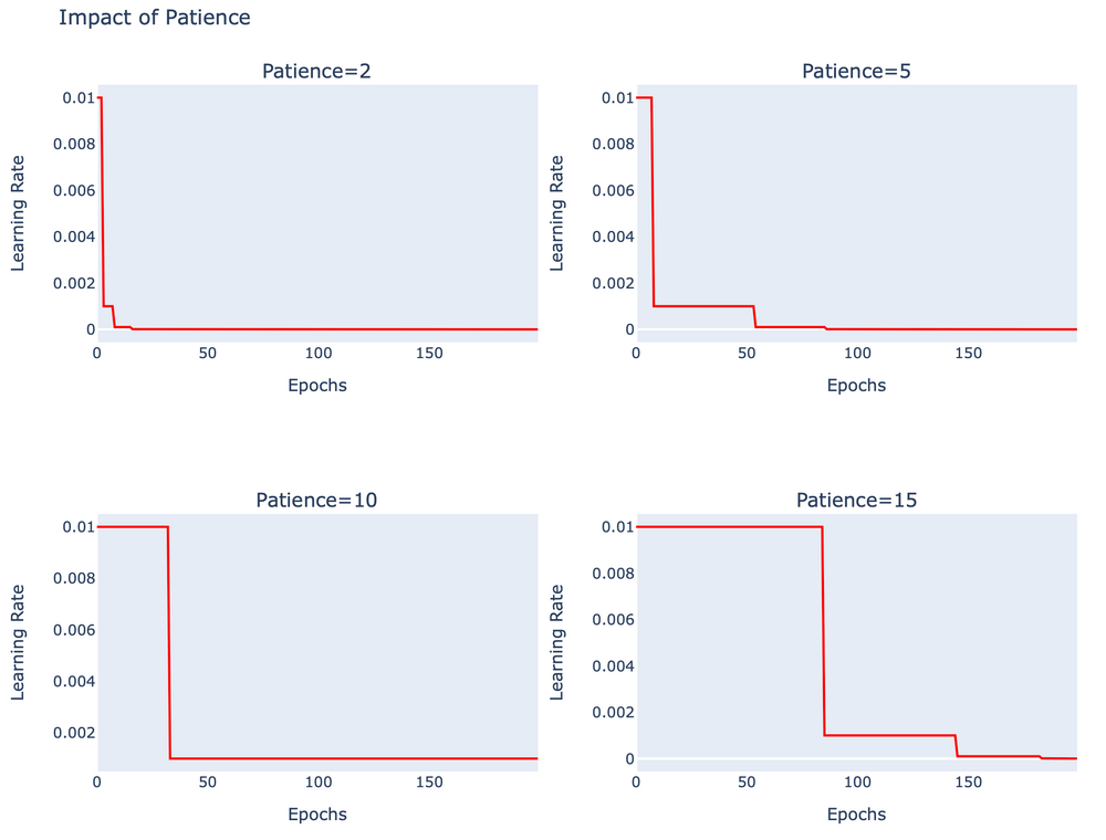 The Effects of the Learning Rate on Model Performance