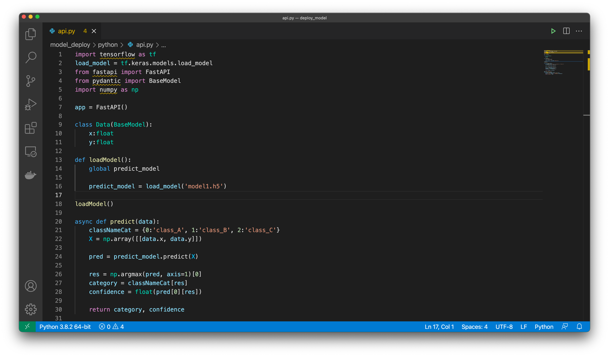 การ Deploy Machine Learning Model บน Production ด้วย FastAPI, Uvicorn ...
